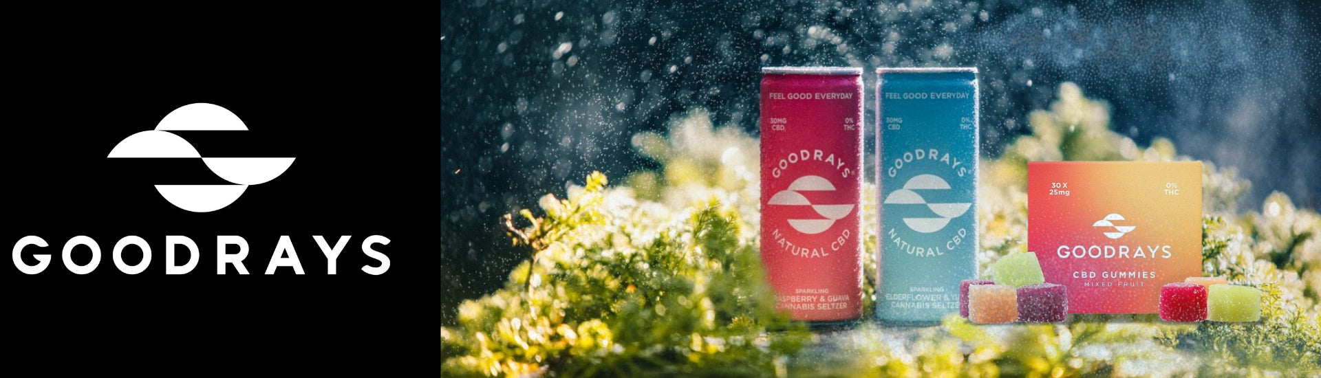 Goodrays CBD: Seltzers, Oils & Wellness Drinks | The CBD Hut